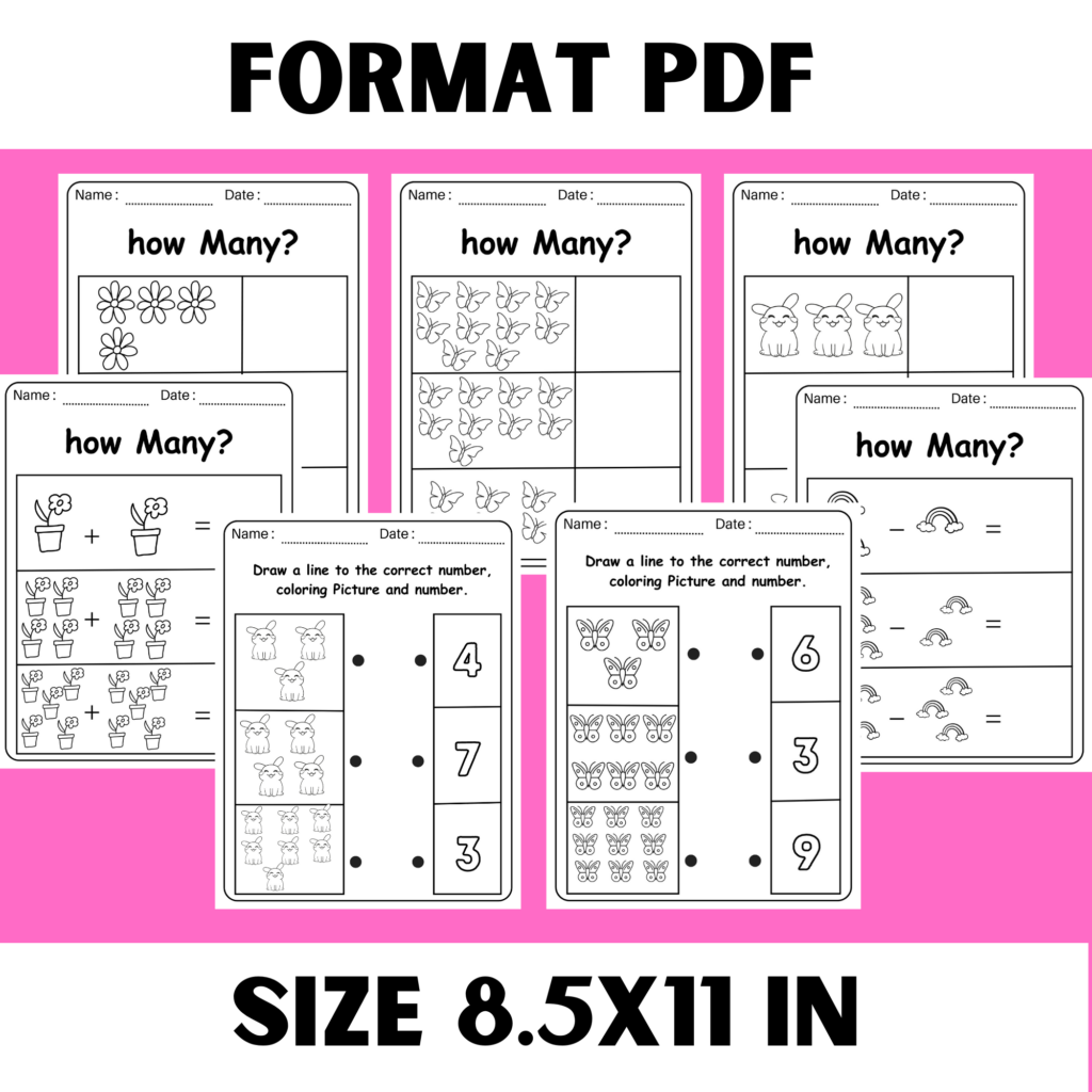Spring Counting Worksheets | Spring Number Worksheets | Made By Teachers