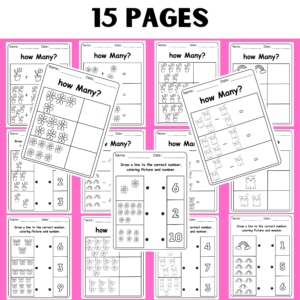 Spring Counting Worksheets | Spring Number Worksheets | Made By Teachers