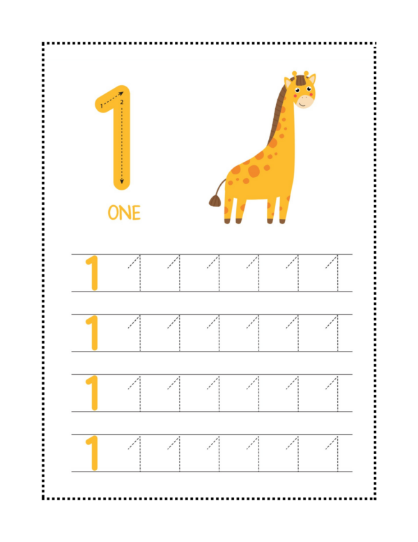 Number Tracing, Alphabet coloring Activity book, Learning To Write ...