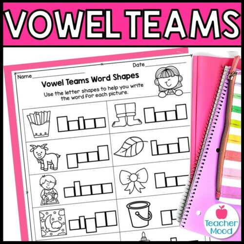 Long Vowel Teams Phonics Worksheets | 1st Grade Word Work | Made By ...