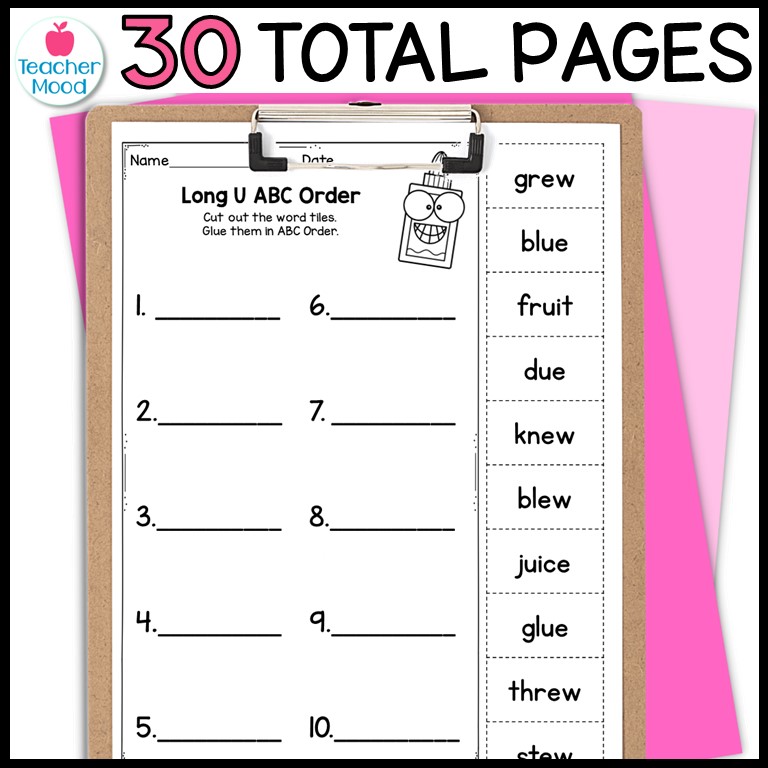 Long Vowel Teams Phonics Worksheets | 1st Grade Word Work | Made By ...