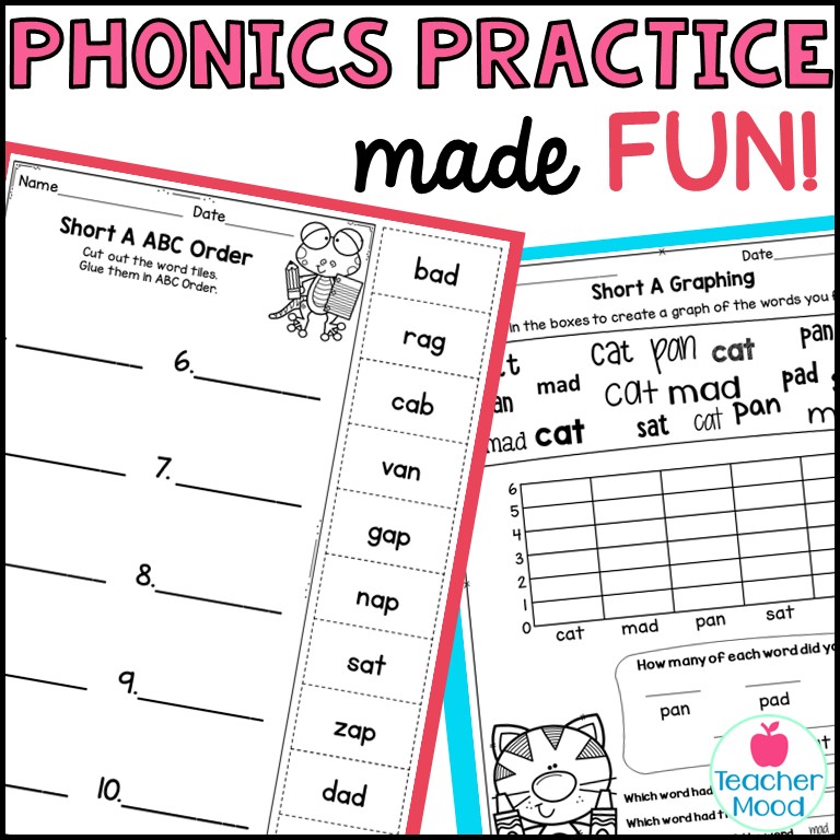 Short A CVC Phonics Worksheets | Kindergarten Word Work | Made By Teachers