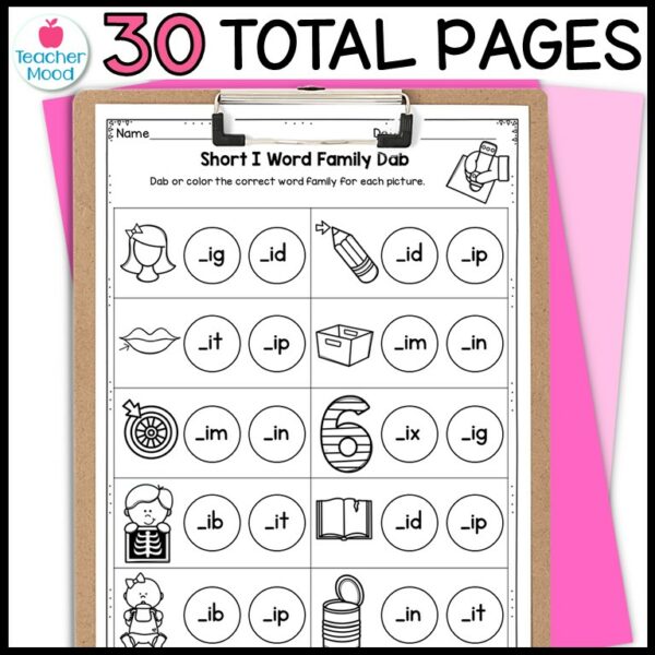 Short I CVC Phonics Worksheets | Kindergarten Word Work | Made By Teachers