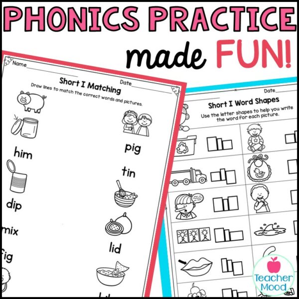 Short I CVC Phonics Worksheets | Kindergarten Word Work | Made By Teachers