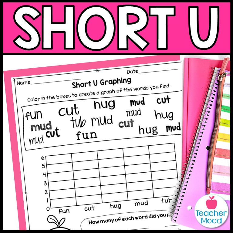 Short U CVC Phonics Worksheets | Kindergarten Word Work | Made By Teachers