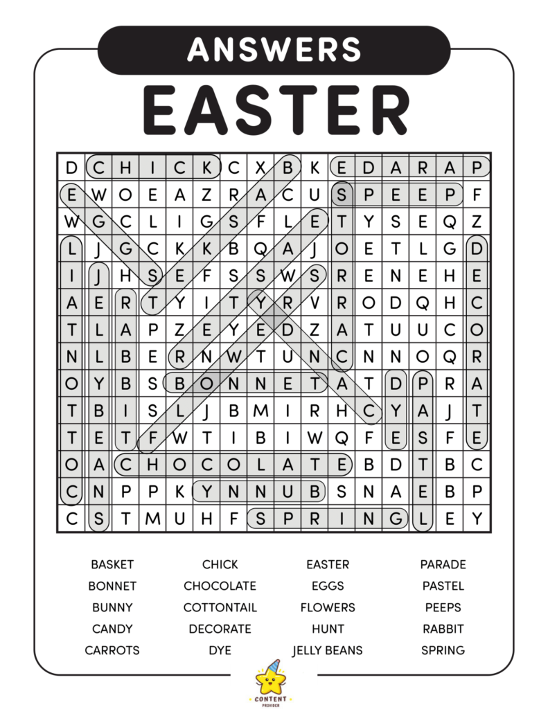 Free EASTER WORD SEARCH Game | Made By Teachers