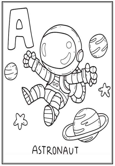 Alphabet Careers Coloring Pages