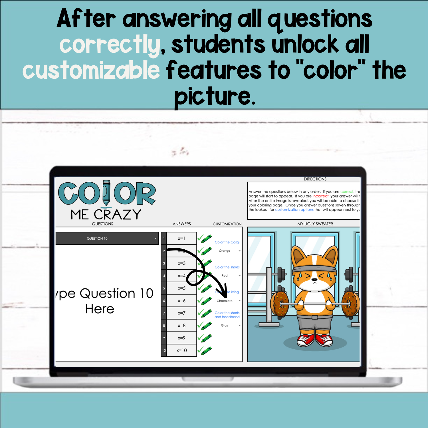 Triangle Sum Theorem Find Missing Angle Values Self Checking