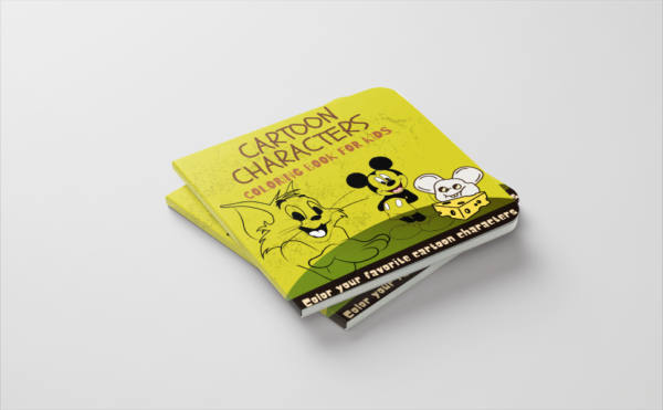 Cartoon characters coloring book for kids, Color your favorite cartoon ...