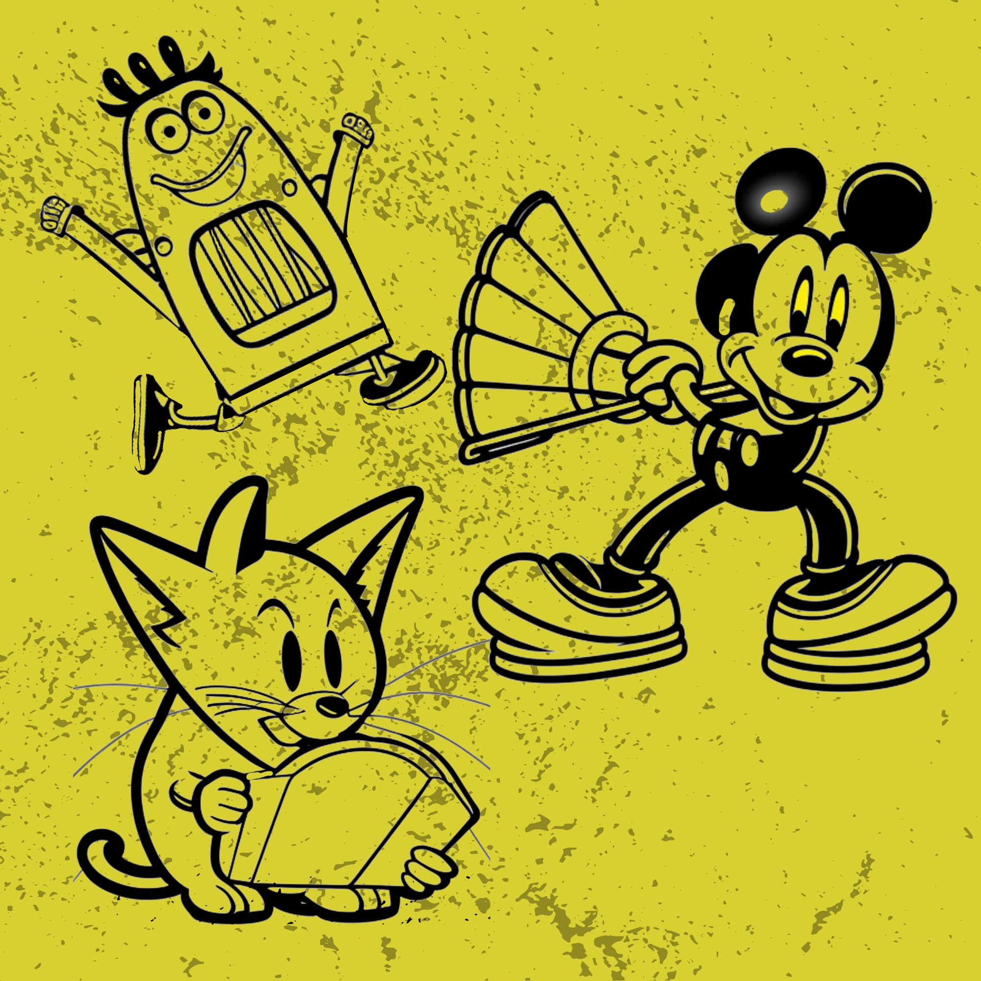 Cartoon characters coloring book for kids, Color your favorite cartoon ...