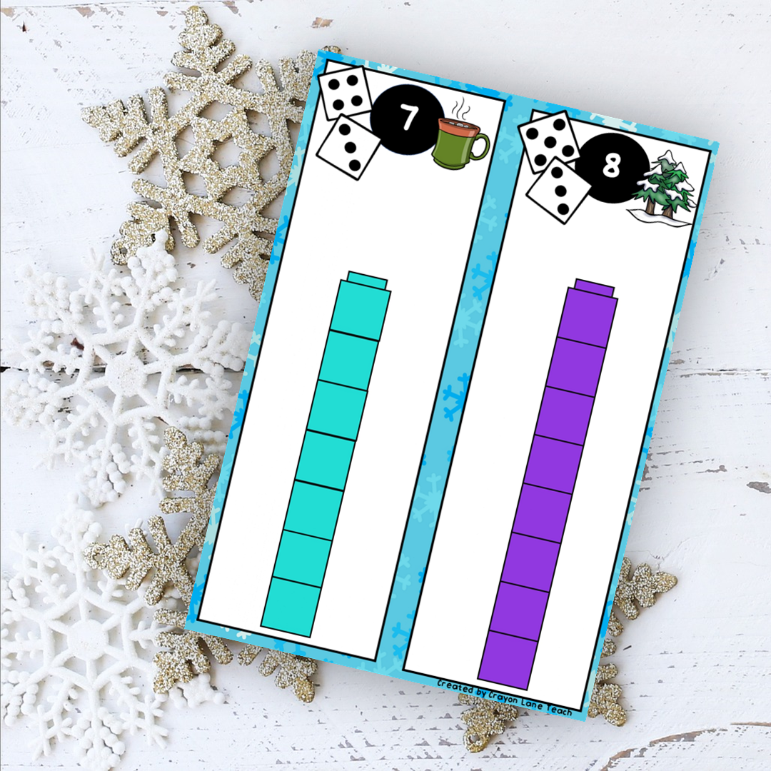 Winter Counting One-to-One Correspondence Activity Pre-K Kindergarten ...