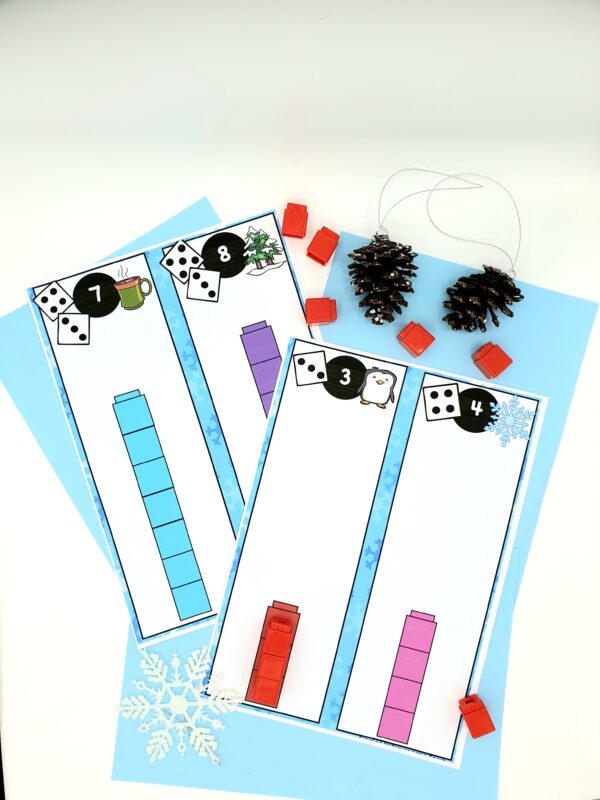 Winter Counting One-to-One Correspondence Activity Pre-K Kindergarten ...
