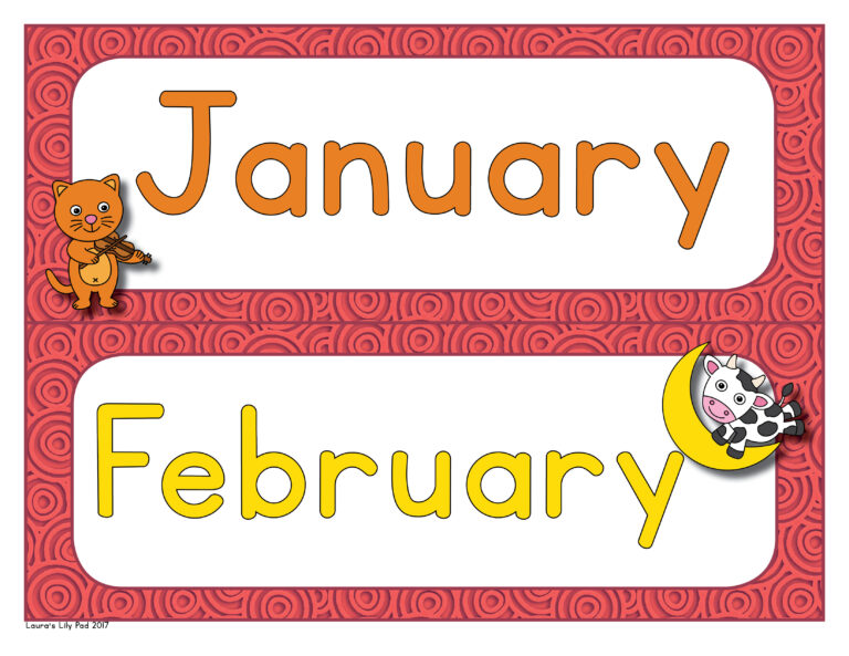 Nursery Rhyme Calendar Set | Made By Teachers