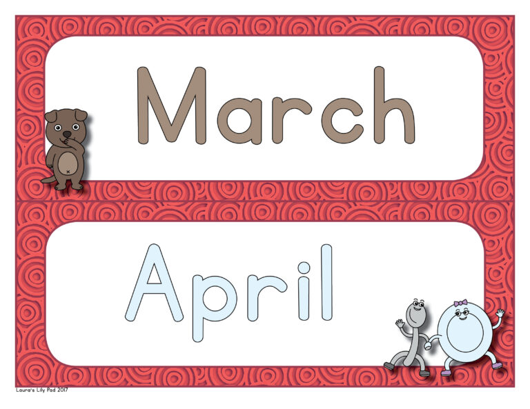 Nursery Rhyme Calendar Set | Made By Teachers