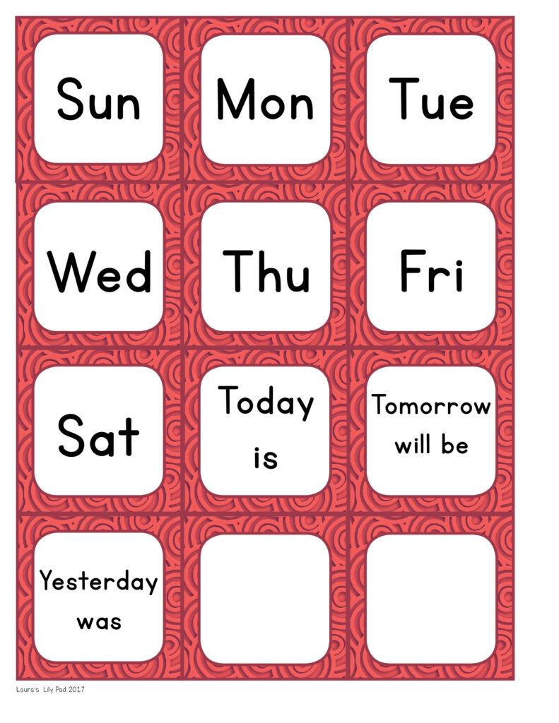 Nursery Rhyme Calendar Set | Made By Teachers