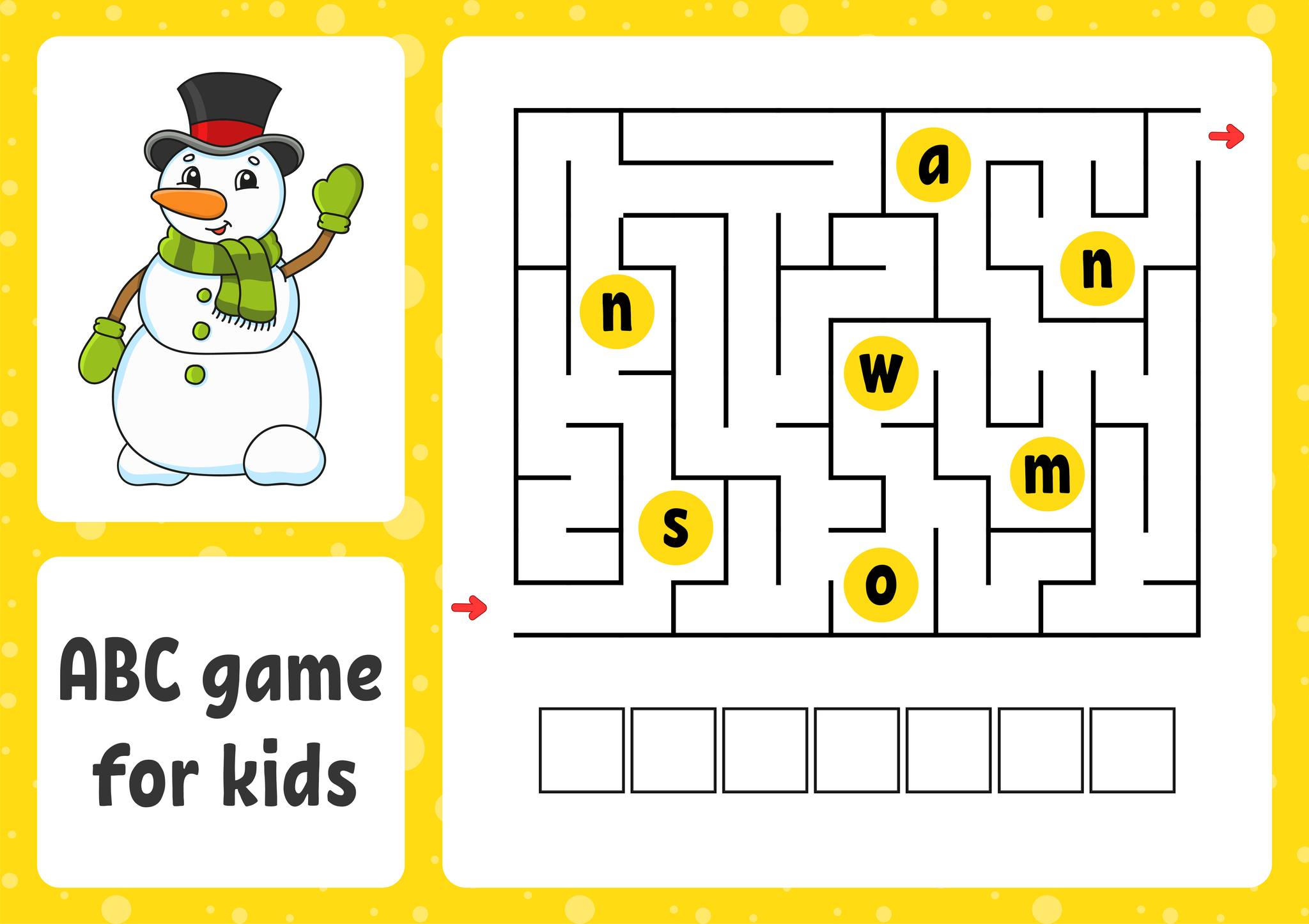 Make A Maze With Words