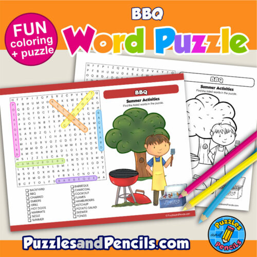 Thanksgiving Feast Word Search Puzzle Activity Page with Coloring ...