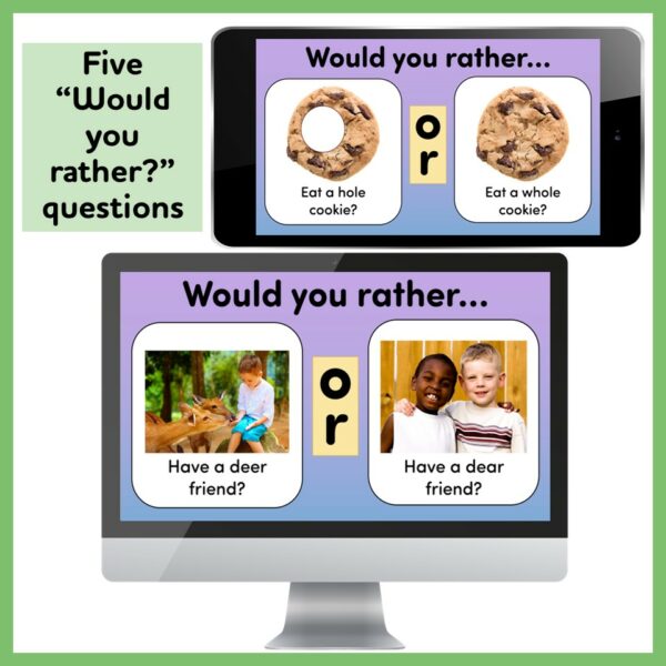 Homophones Google Slides Interactive Presentation Lesson | Made By Teachers