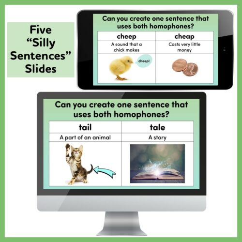 Homophones Google Slides Interactive Presentation Lesson | Made By Teachers