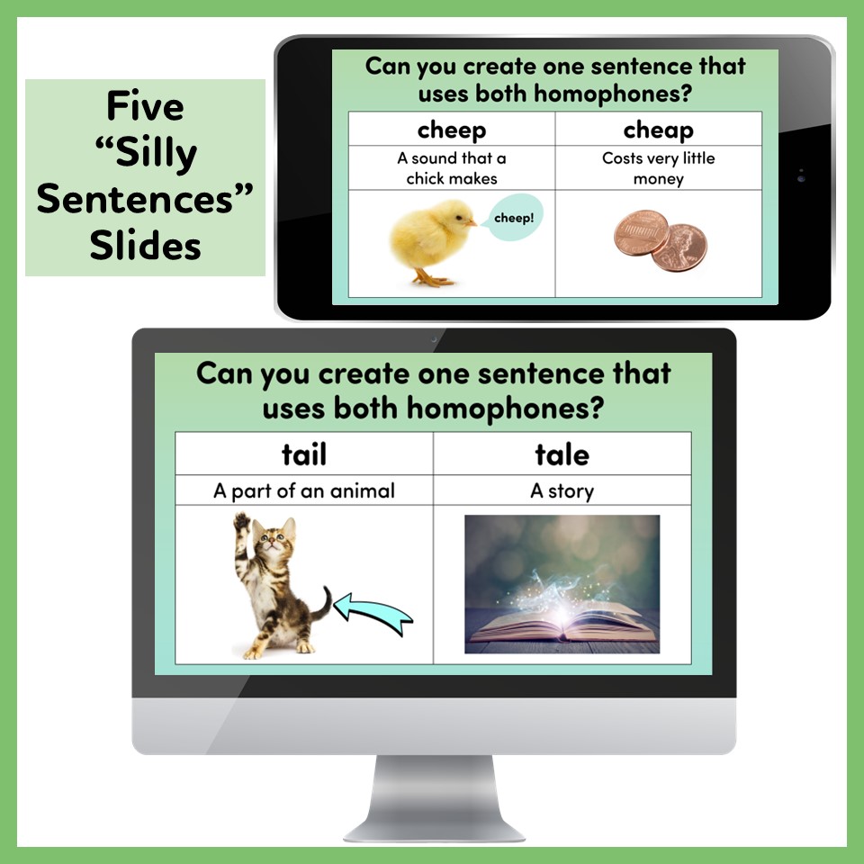 Homophones Google Slides Interactive Presentation Lesson | Made By Teachers