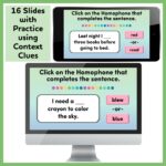 Homophones Google Slides Interactive Presentation Lesson | Made By Teachers