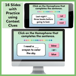 Homophones Google Slides Interactive Presentation Lesson | Made By Teachers