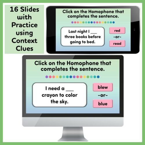 Homophones Google Slides Interactive Presentation Lesson | Made By Teachers