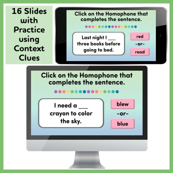 Homophones Google Slides Interactive Presentation Lesson | Made By Teachers