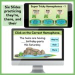 Homophones Google Slides Interactive Presentation Lesson | Made By Teachers
