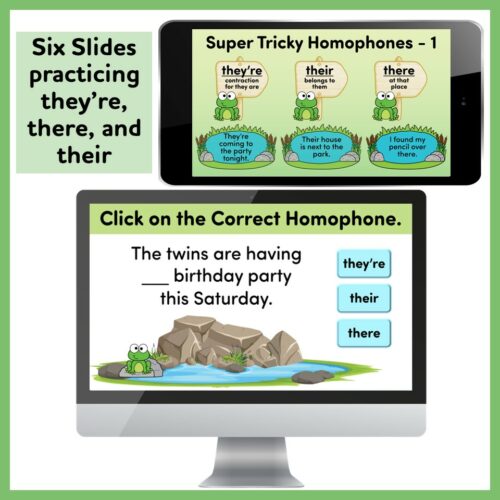 Homophones Google Slides Interactive Presentation Lesson | Made By Teachers