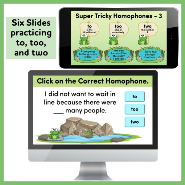 Homophones Google Slides Interactive Presentation Lesson | Made By Teachers