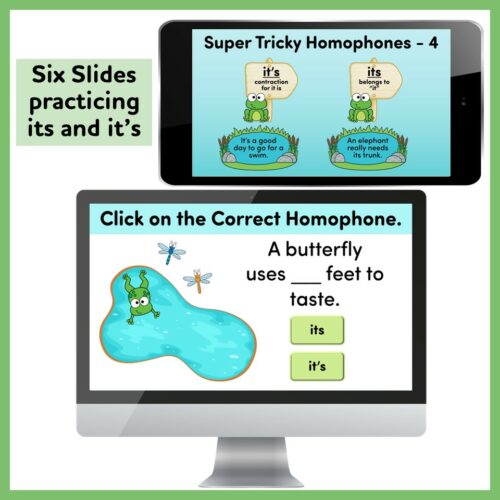 Homophones Google Slides Interactive Presentation Lesson | Made By Teachers