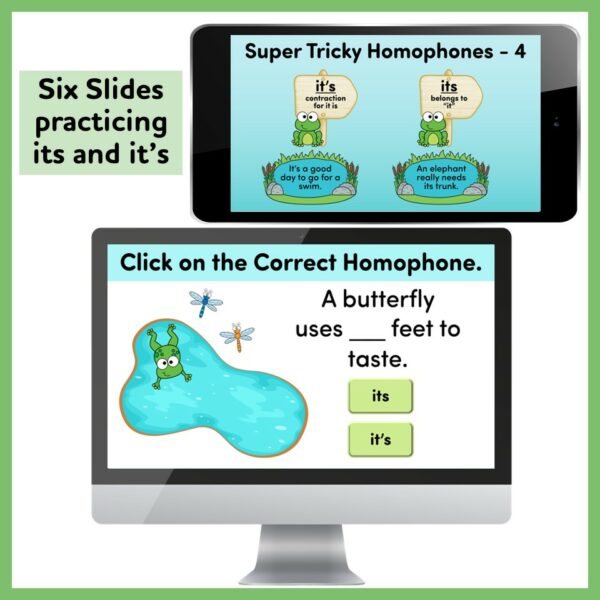 Homophones Google Slides Interactive Presentation Lesson | Made By Teachers