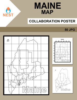 Maine Map Collaboration Poster | Made By Teachers