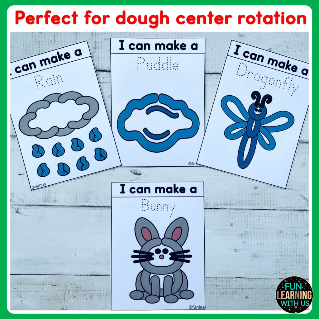 Spring Fine Motor Skill Dough Center Mats | Made By Teachers