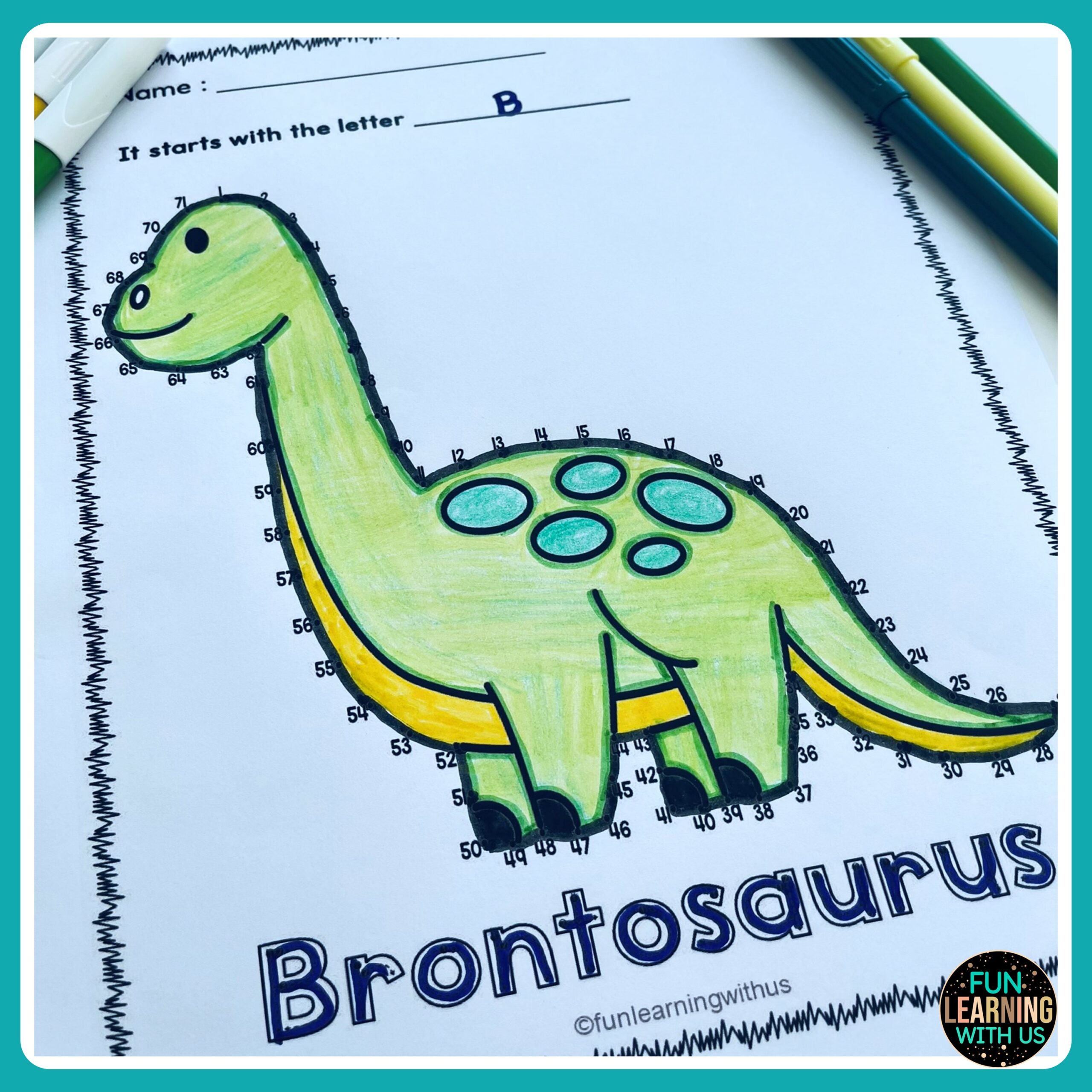 Dinosaurs Dot to Dot Counting to 91 | Fine motor Skill Math Counting ...
