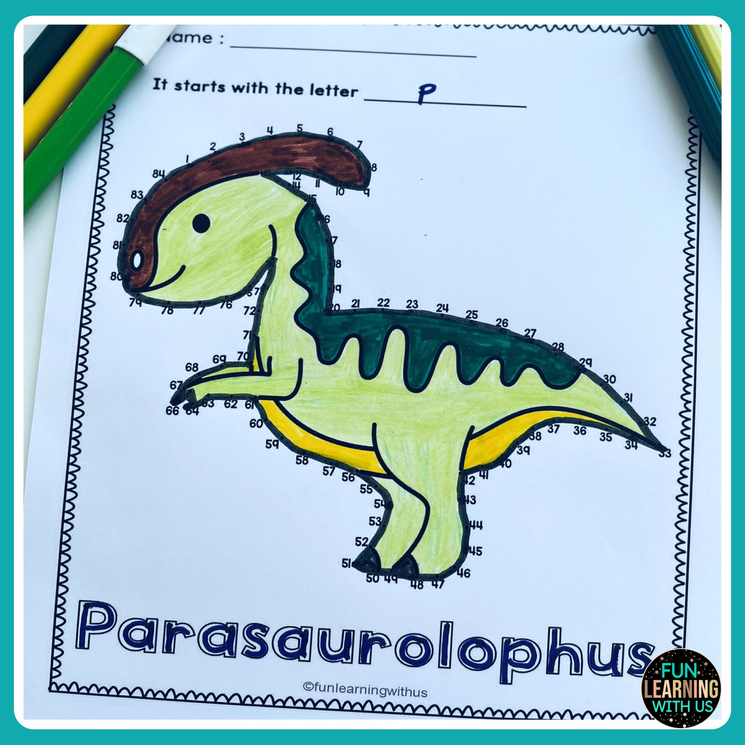 Dinosaurs Dot to Dot Counting to 91 | Fine motor Skill Math Counting ...