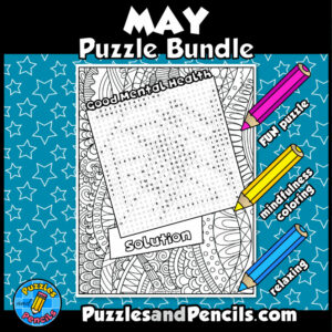 May Word Search Puzzle Activity Page BUNDLE | 14 Wordsearch Puzzles ...