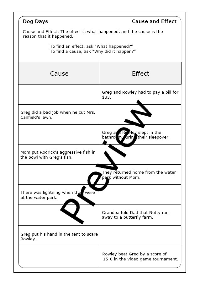 Jeff Kinney "Dog Days" worksheets | Made By Teachers