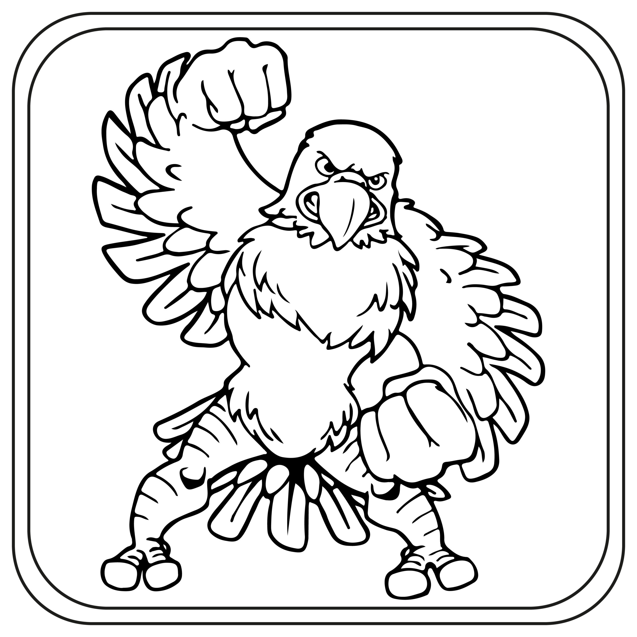 Eagle Coloring Pages Preschool | Kindergarten | First Grade | Made By ...