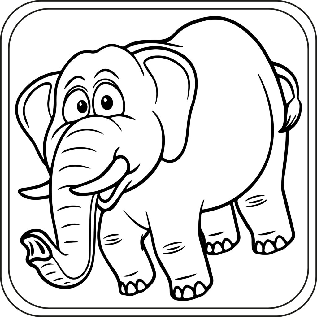 Elephant Coloring Pages Preschool | Kindergarten | First Grade | Made ...