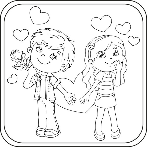 Girls and Boys Coloring Pages Preschool | Kindergarten | First Grade ...