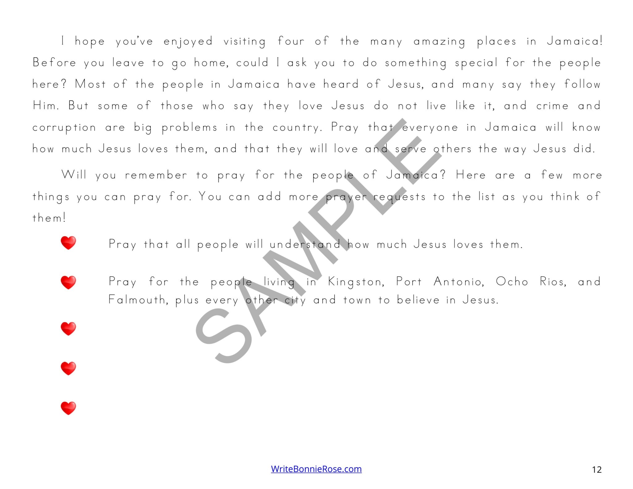 My Book About Jamaica with Cursive Copywork | Made By Teachers