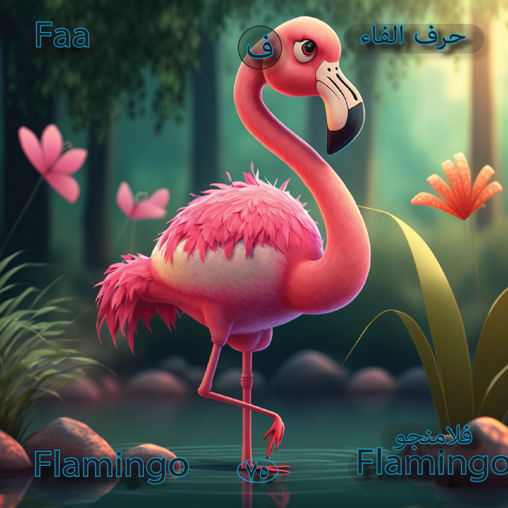 Arabic Alphabet Bilingual Flashcards that Feature 108 Cute animals Have ...