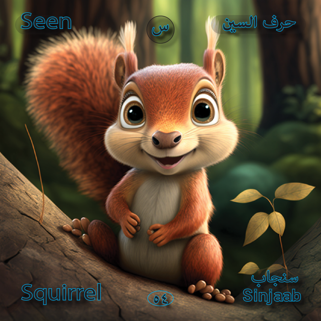 Arabic Alphabet Bilingual Flashcards that Feature 108 Cute animals Have ...