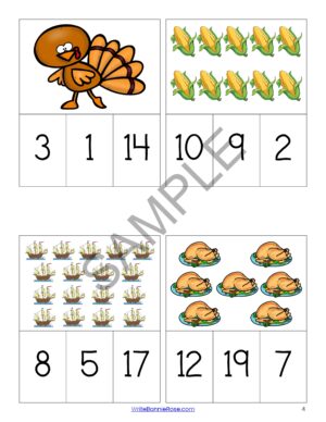 Holiday Counting Clip Cards, Vol. 1 | Made By Teachers