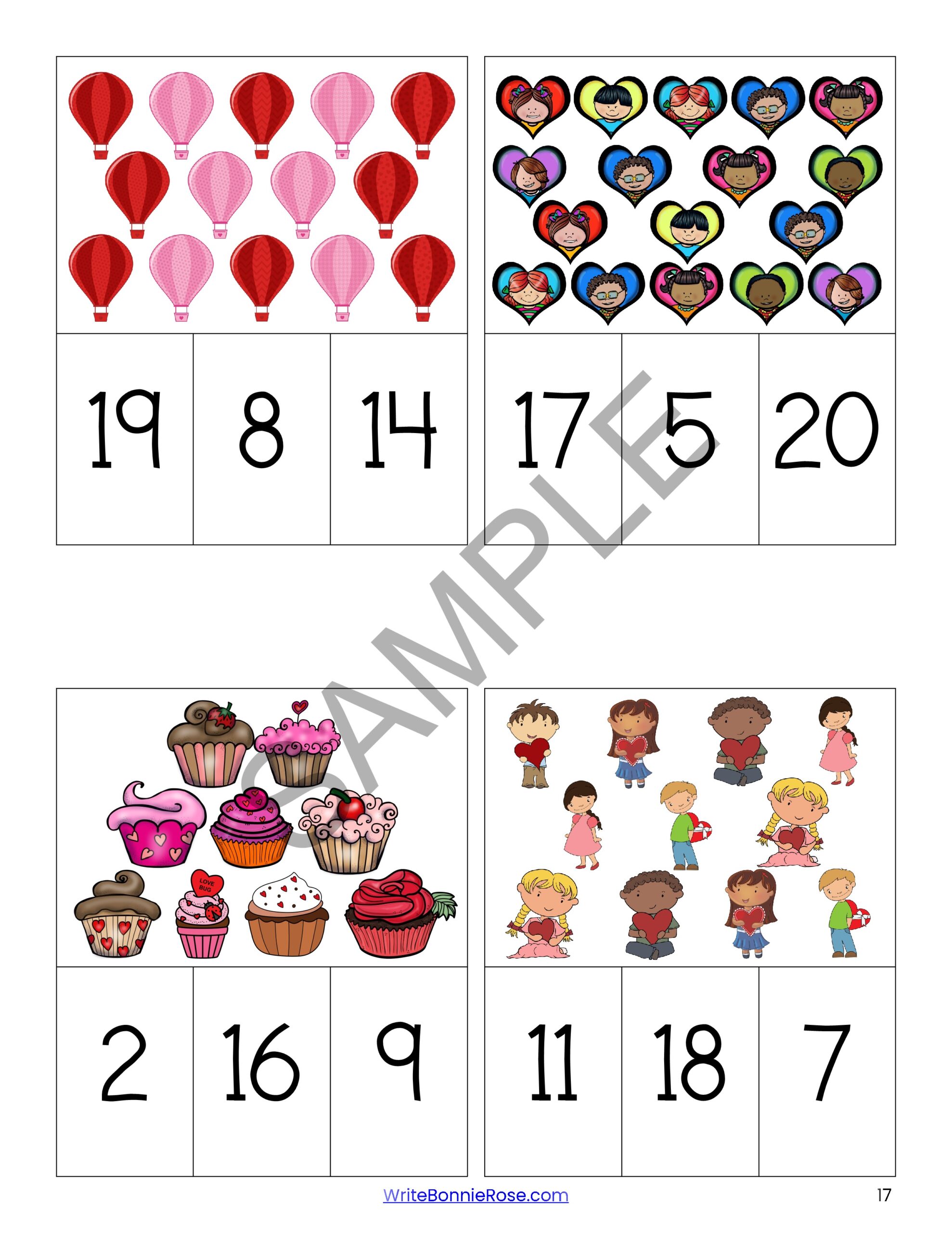 Holiday Counting Clip Cards, Vol. 1 | Made By Teachers