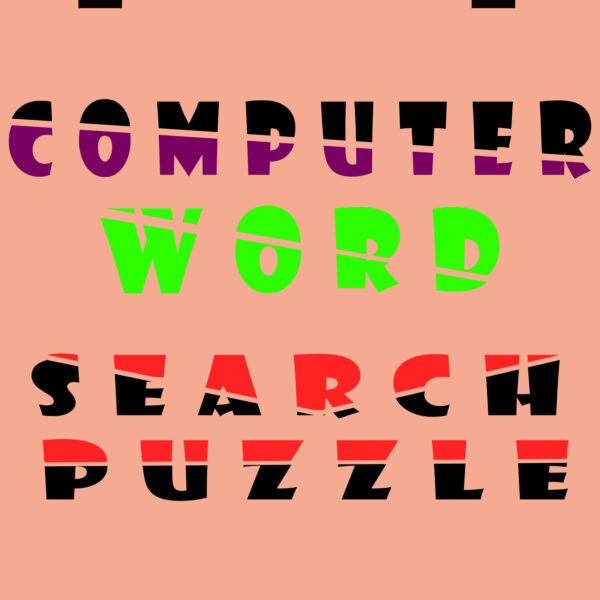 Computer Word Search Puzzle | Made By Teachers