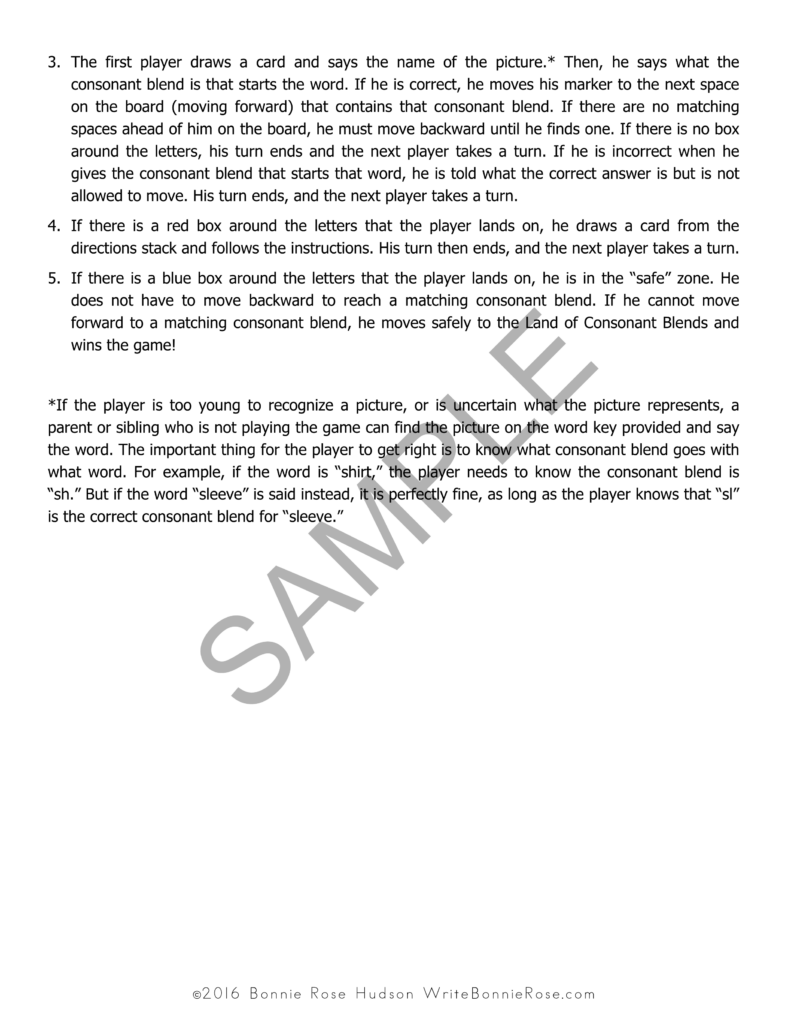 Land of Consonant Blends Board Game | Made By Teachers