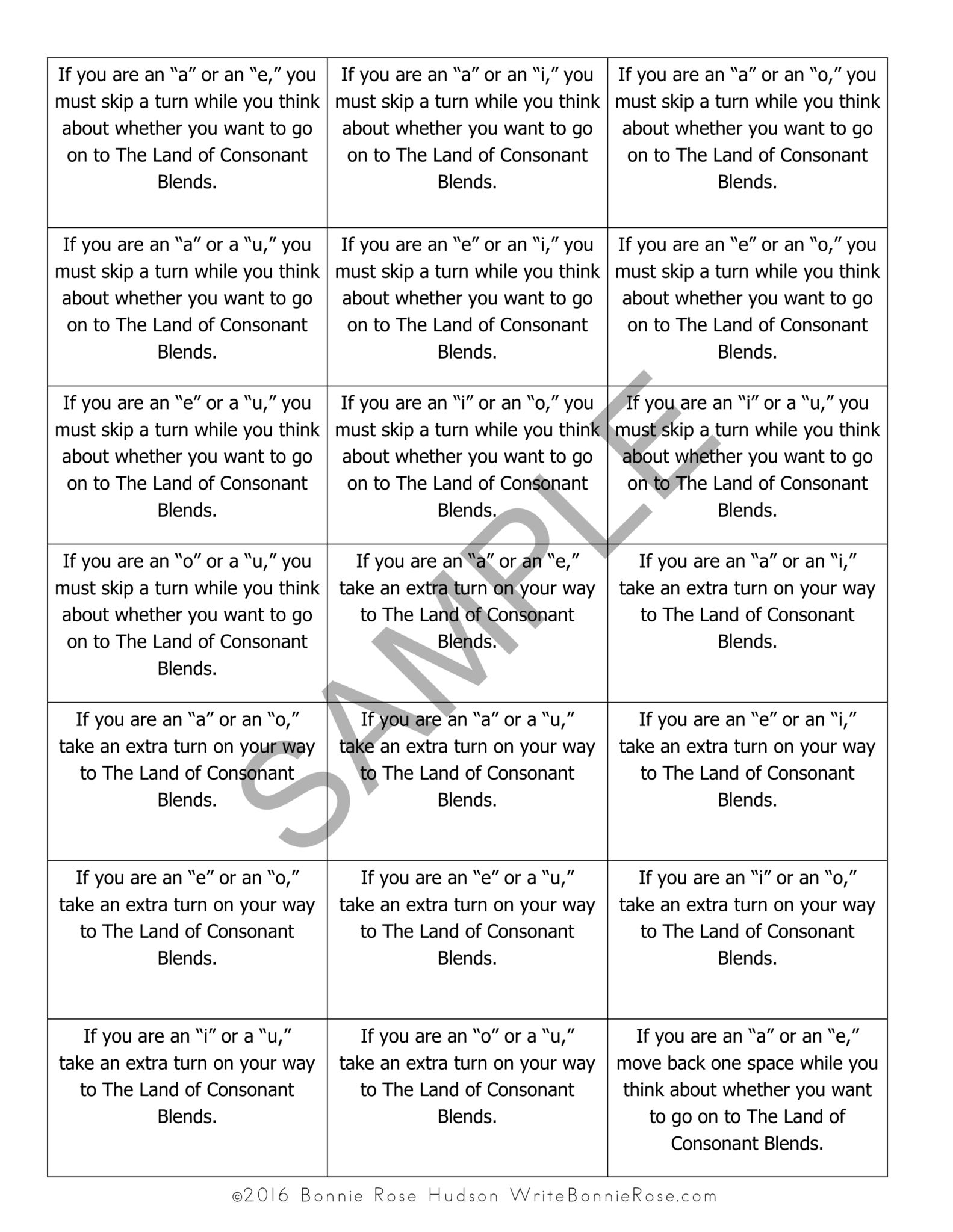 Land of Consonant Blends Board Game | Made By Teachers